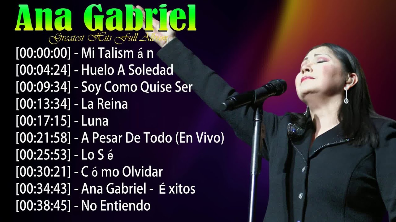 Ana Gabriel - Full Album - 20 Top Hits You’ll Love - YouTube