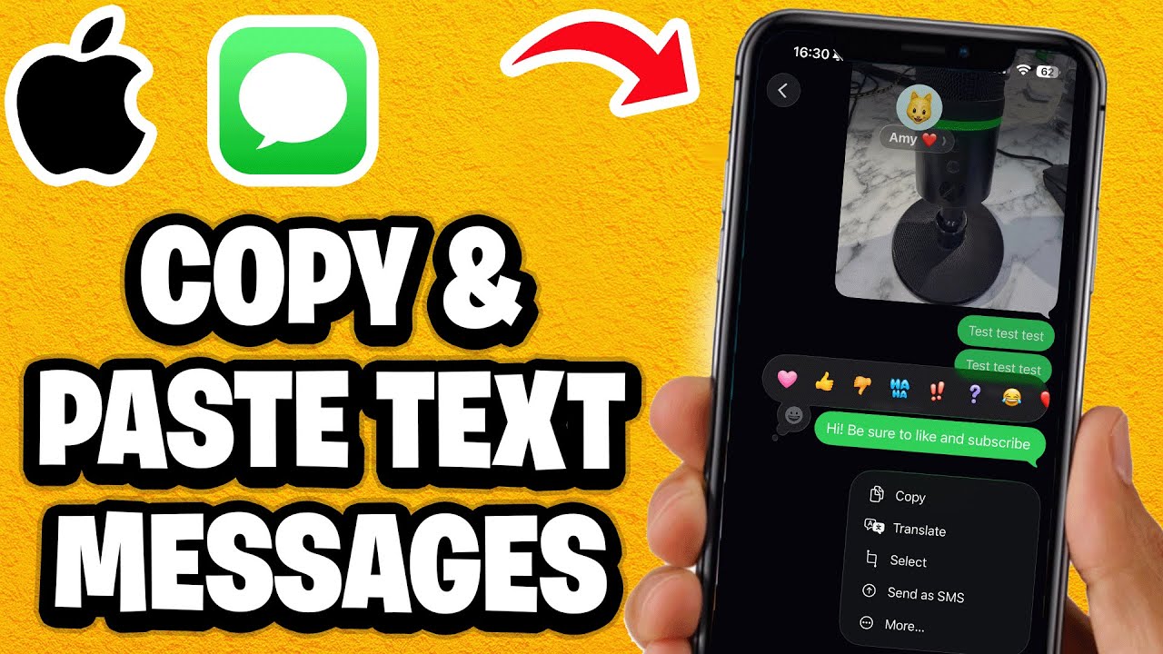 How To Copy and Paste Text Messages On iPhone - Fastest Guide - YouTube