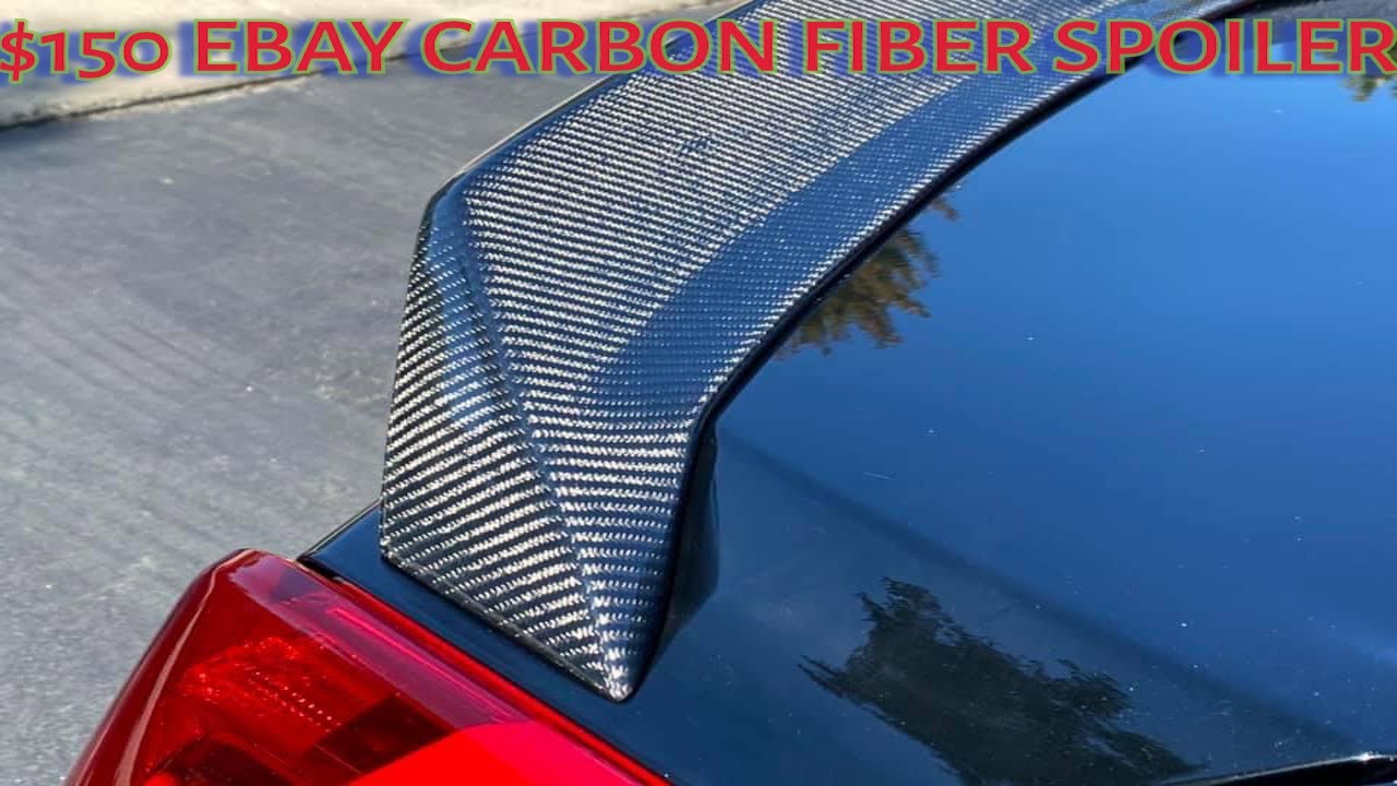 Cadillac ATSV carbon fiber Ebay spoiler . - YouTube