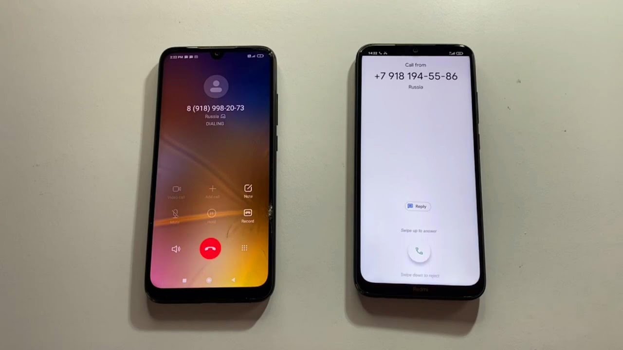 Xiaomi Redmi Note 7 & Note 8 / Incoming and outgoing calls - YouTube