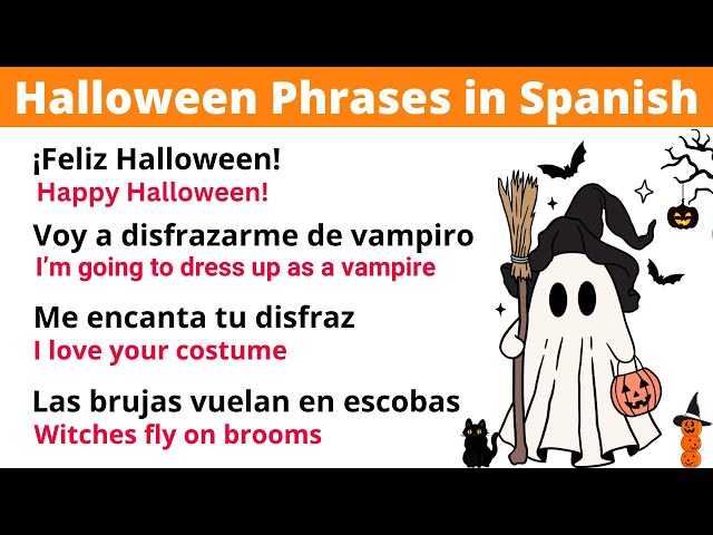 Happy Halloween Write In Spanish Canta Con Jess
