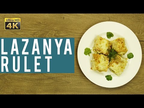 (4k) Lazanya rulet hazırlanma qaydası (lazanya resept, lazaniya)