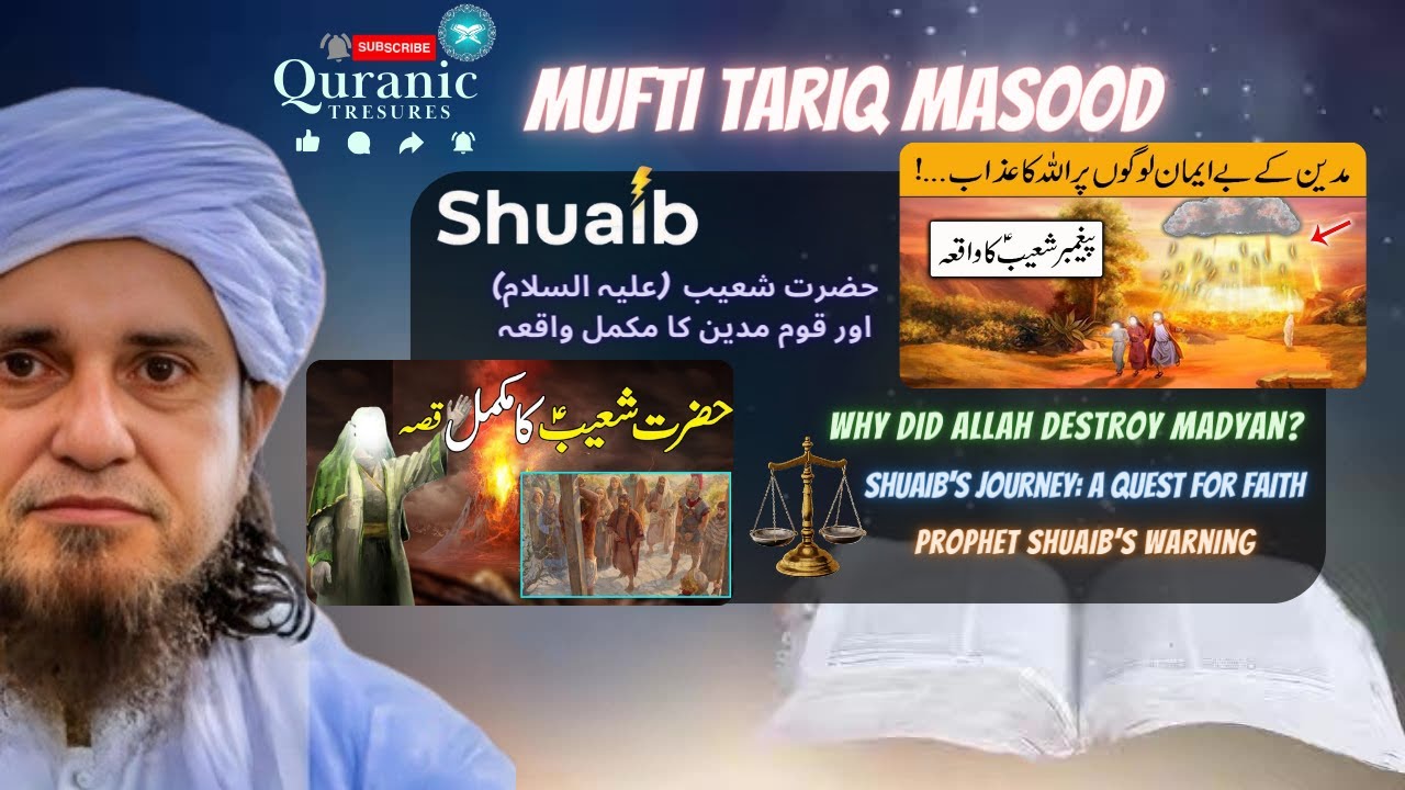 Prophet Shuaib's A.S Struggle With Madyan 😢 | A Quranic Tale By Mufti ...