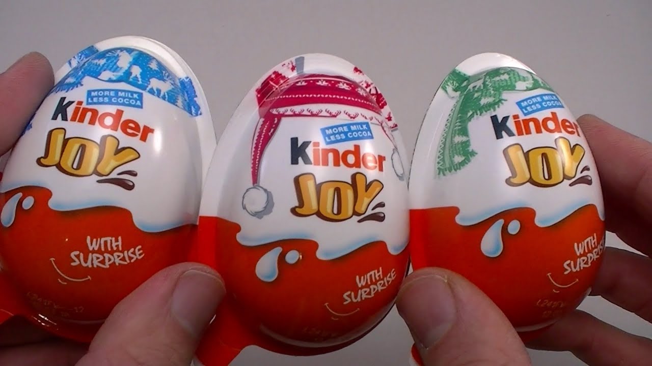 Kinder Surprise Egg Opening Kinder Joy Christmas 2017 Surprise Toys ...