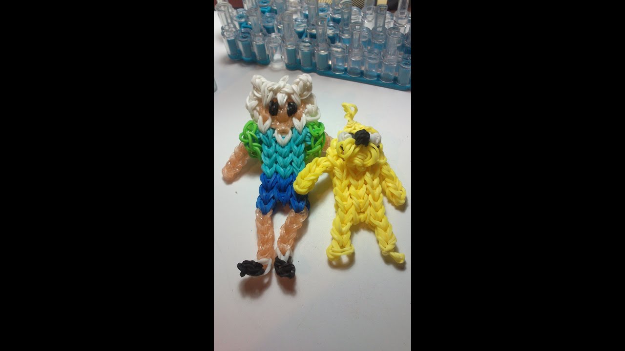 Finn el humano con gomitas / Finn the Human Adventure Time rainbow loom - YouTube