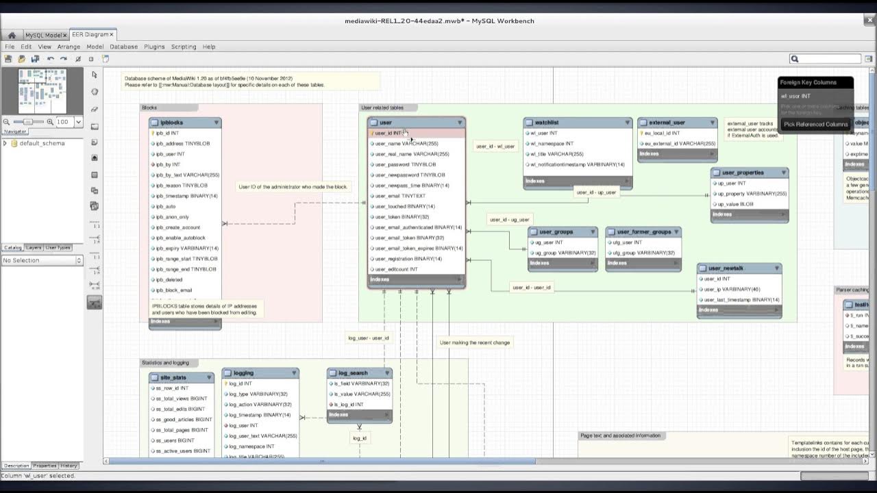 mysql workbench foreign key - YouTube
