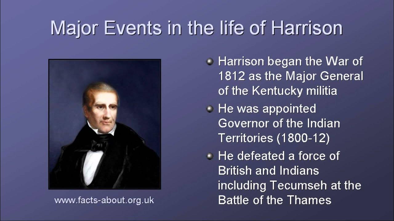 President William Harrison Biography - YouTube