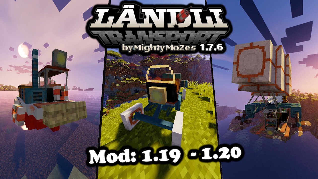 de REGRESO a las epocas de VAPOR |🚢LAENDLI TRANSPORT MOD 🚗| MINECRAFT 1 ...