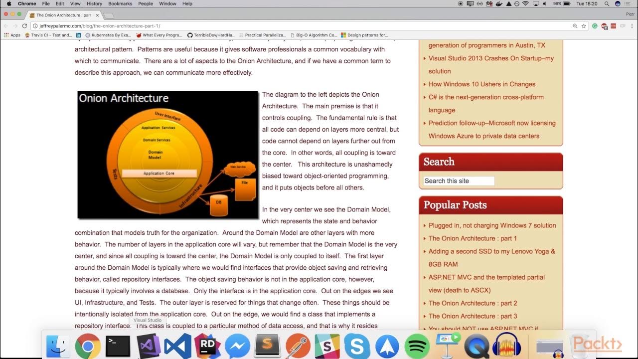 Full Stack .net Web Development : Solution Architecture Overview | packtpub.com - YouTube