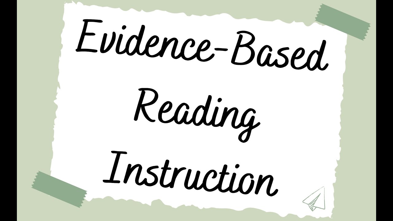 Evidence-Based Reading Instruction Live Session 1 March 2022 - YouTube