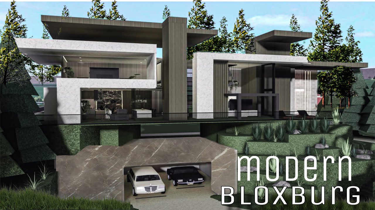 Bloxburg: Mansion Luxury Modern House | House Build | Roblox - YouTube