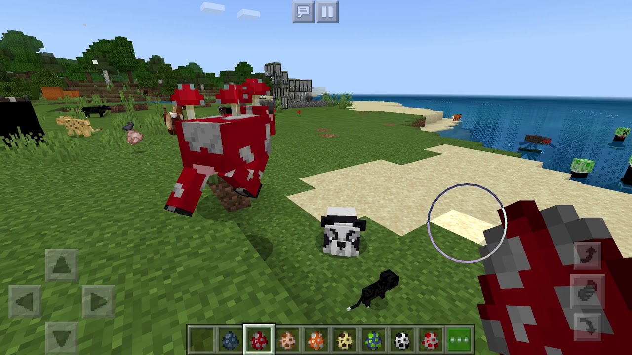 Minecraft video footage friendly neutral mobs майнкрафт відео - YouTube