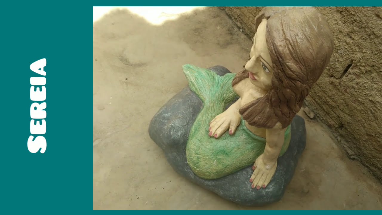 Sereia de cimento/cement mermaid /concrete mermaid - YouTube