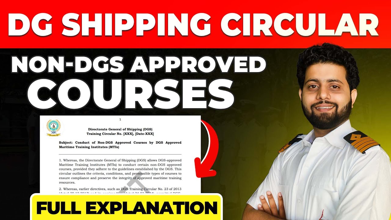 How Dg Shipping took action against Non-DGS Approved Courses by DGS ...
