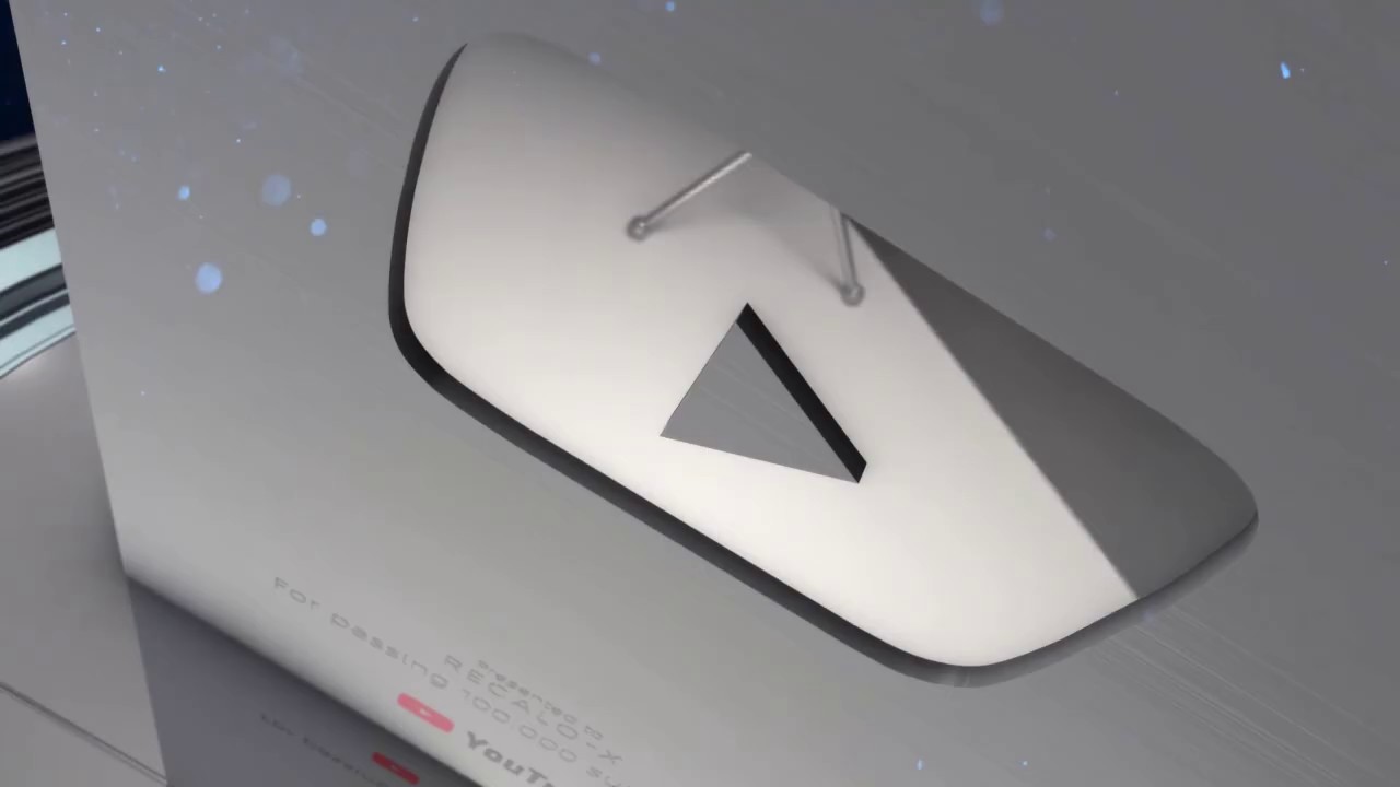 Youtube Award Silver Play Button for Passing 100,000 Subscriber - YouTube