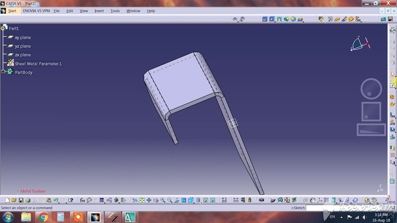 Gesture and transformation pad in Catia - YouTube
