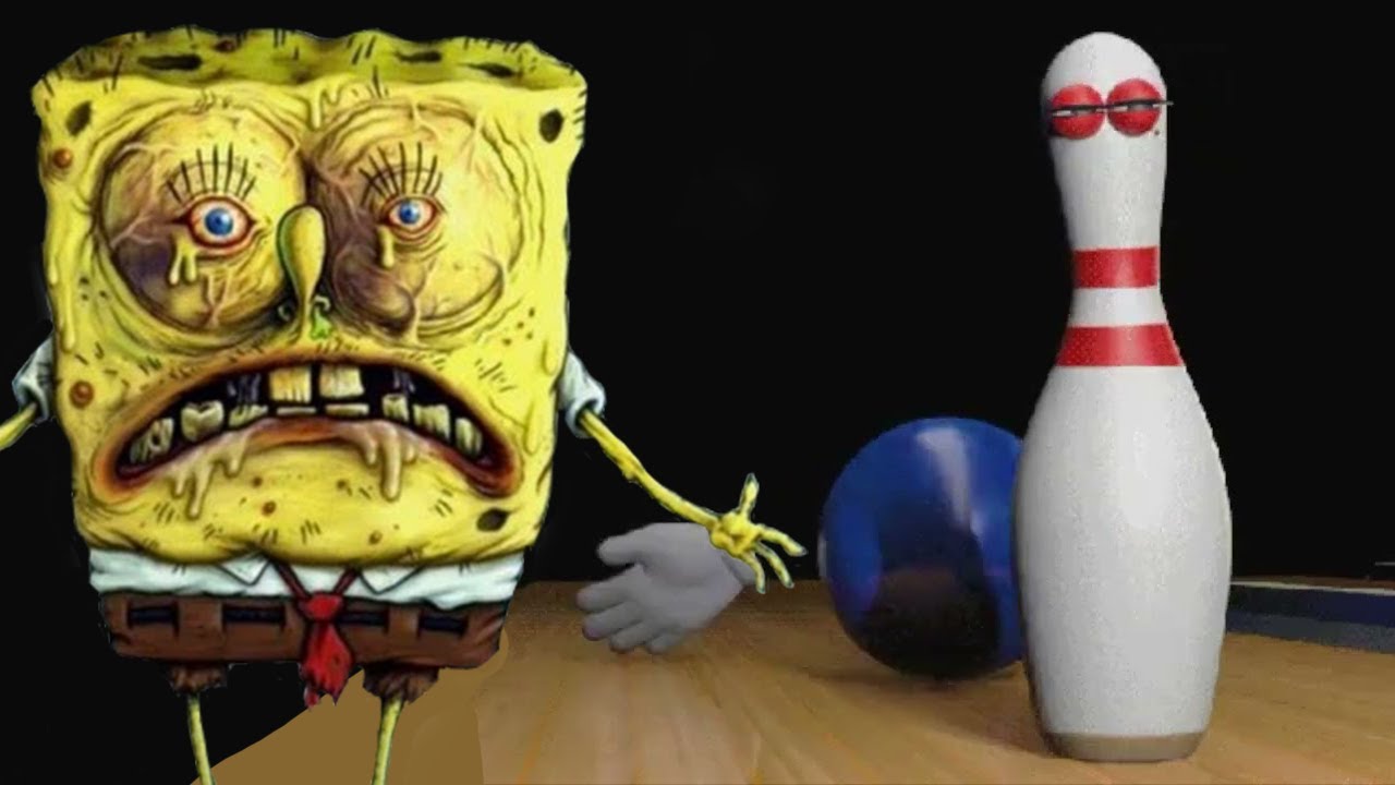 Spongebob watches the Blue bowling ball gif - YouTube