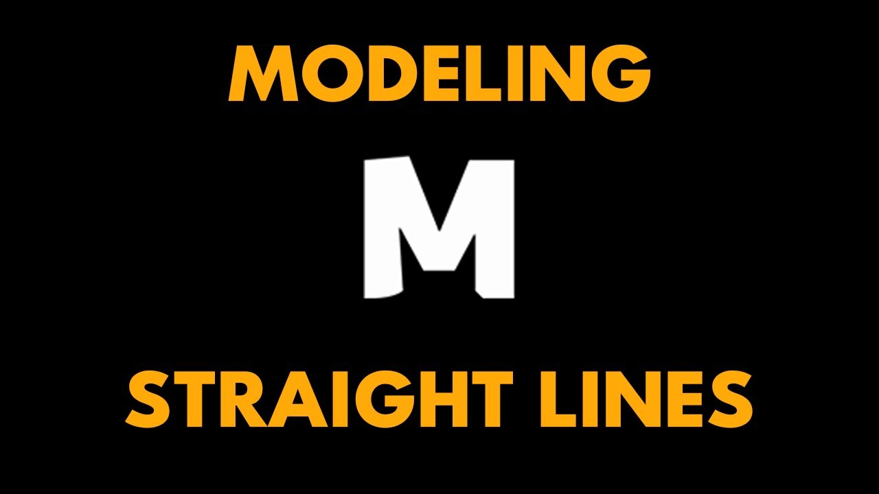 Maya Modeling Tutorial - Straight Lines - YouTube
