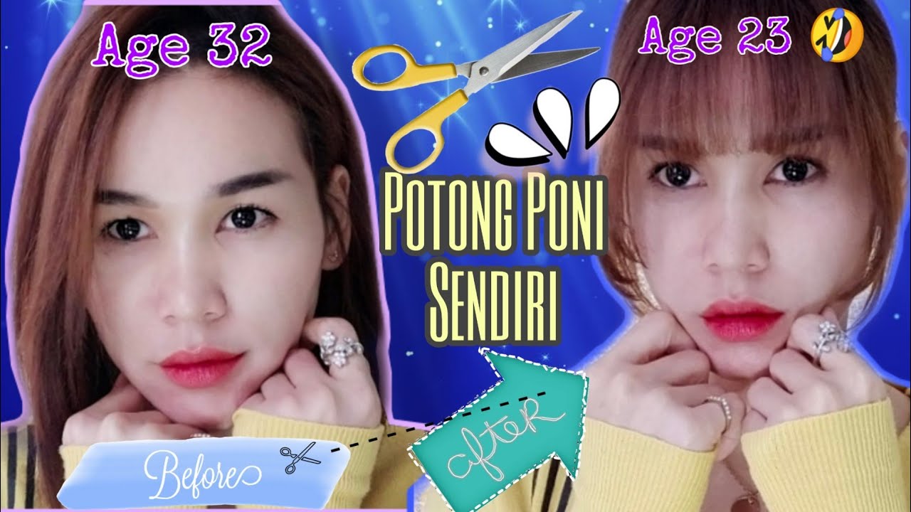 CARA POTONG PONI SENDIRI STYLE KOREA YANG LAGI HIITTS 2020 - YouTube