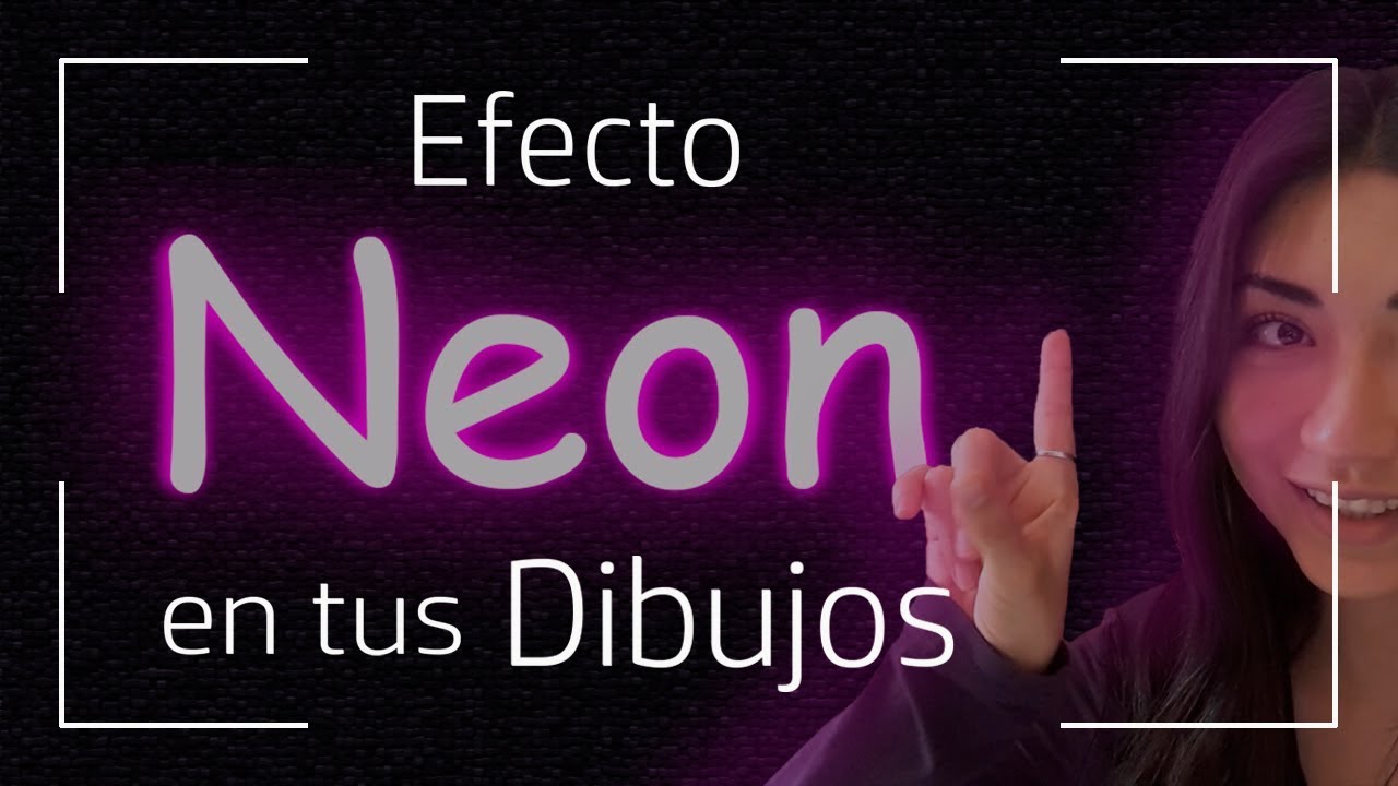 Crear dibujos con efecto NEON con 3 simples pasos - YouTube