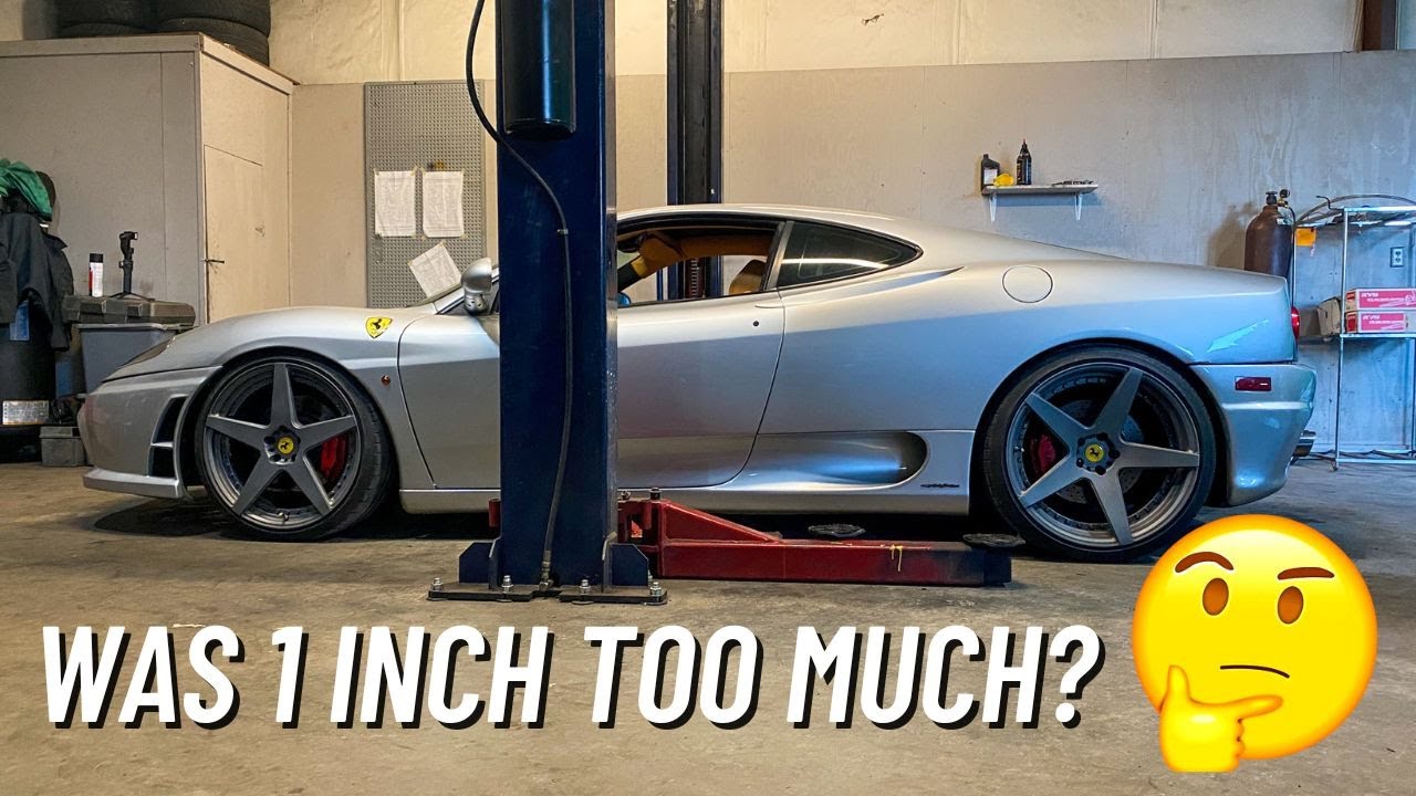 I lowered My Ferrari 360 - YouTube