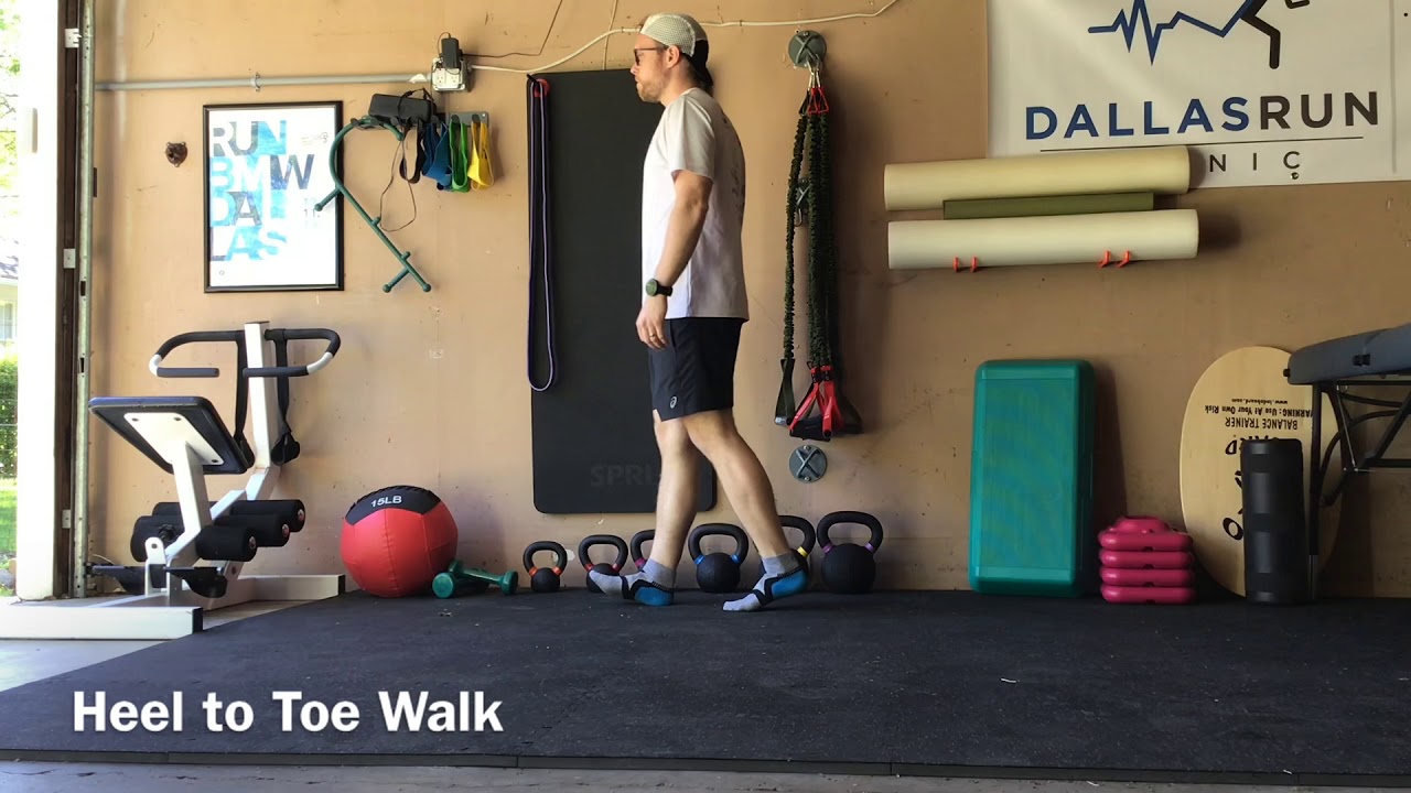 Heel to Toe Walk - YouTube