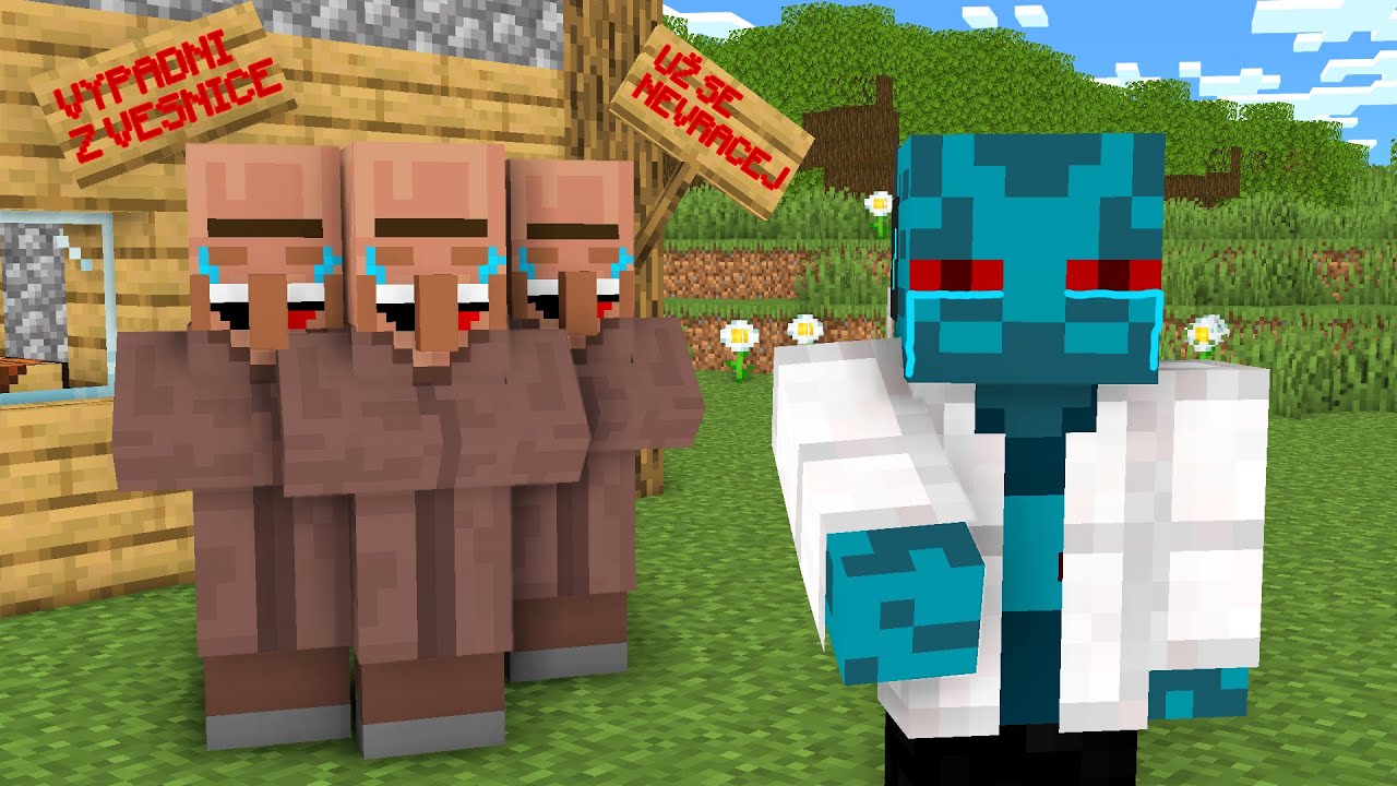 PROČ SE SE MNOU VESNIČANI NEBAVÍ V MINECRAFTU?! - YouTube