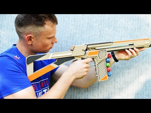 How to Make Powerful Lollipop Gun from Cardboard / сhupa сhups gun