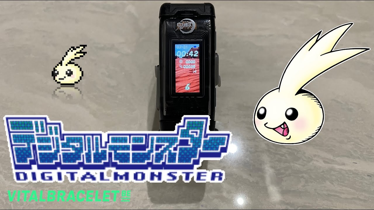 DIGIMON Vital Bracelet BE - Hatching & TSUBUMON || BEMemory D-3 White ...