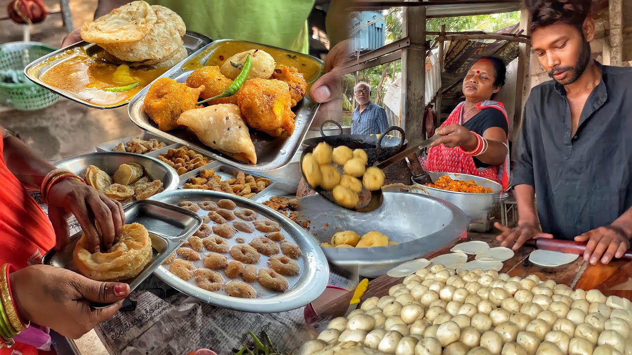 Odisha Cheapest Breakfast Only ₹20/- | This Famous Food Stall Sells 800 ...