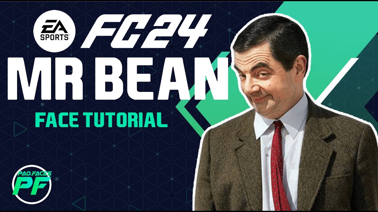 EA FC 24 MR BEAN FACE Pro Clubs CLUBES PRO Face Creation - CAREER MODE - LOOKALIKE MANAGER - YouTube
