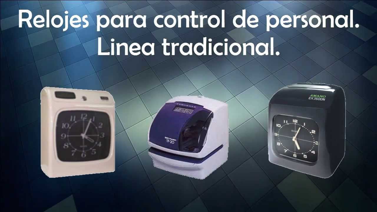 Relojes De Control Personal, Asistencia Tiempos - YouTube