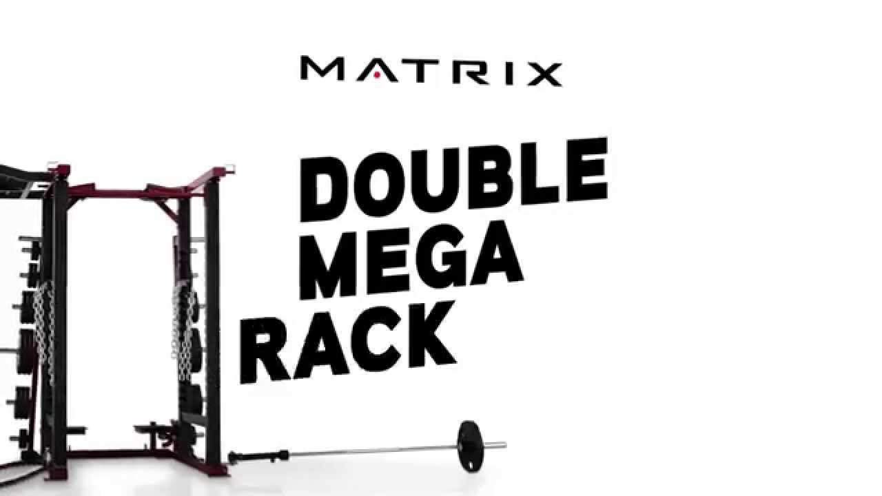 Matrix Fitness Double MEGA Rack - YouTube