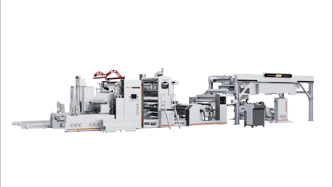 High Speed Extrusion Laminating Machine! - YouTube