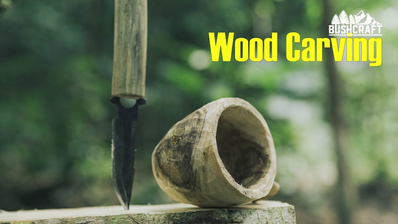 Primitive Technology - Bushcraft Trip - Wood Carving, Camping ...