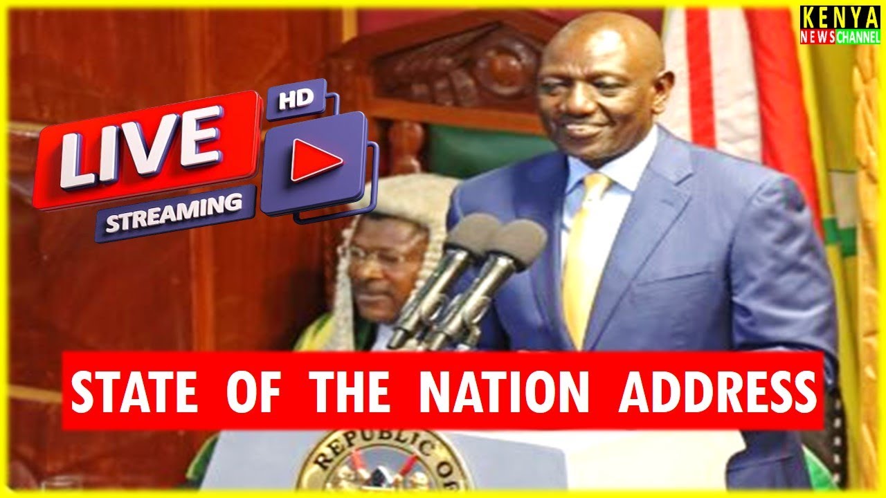 LIVE PARLIAMENT - Ruto State of the Nation Address speech today - YouTube