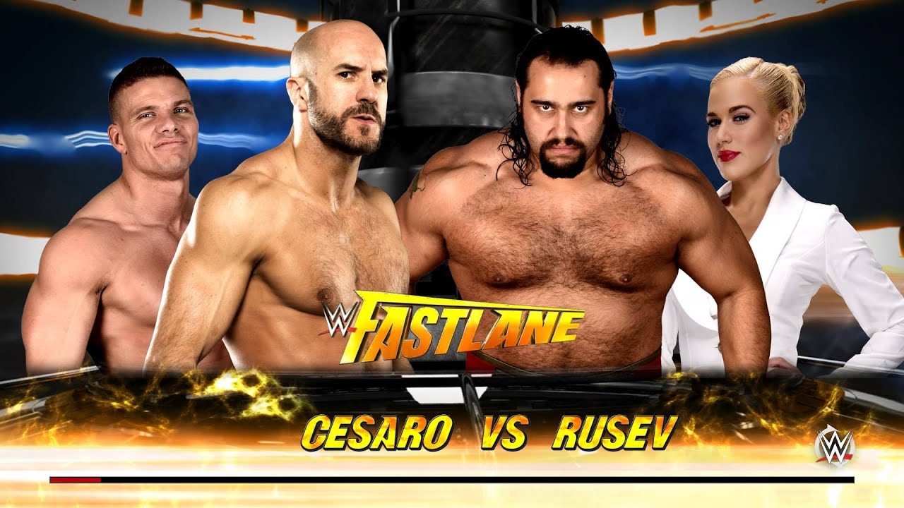/ WWE 2K16 : Cesaro Vs Rusev ! - YouTube