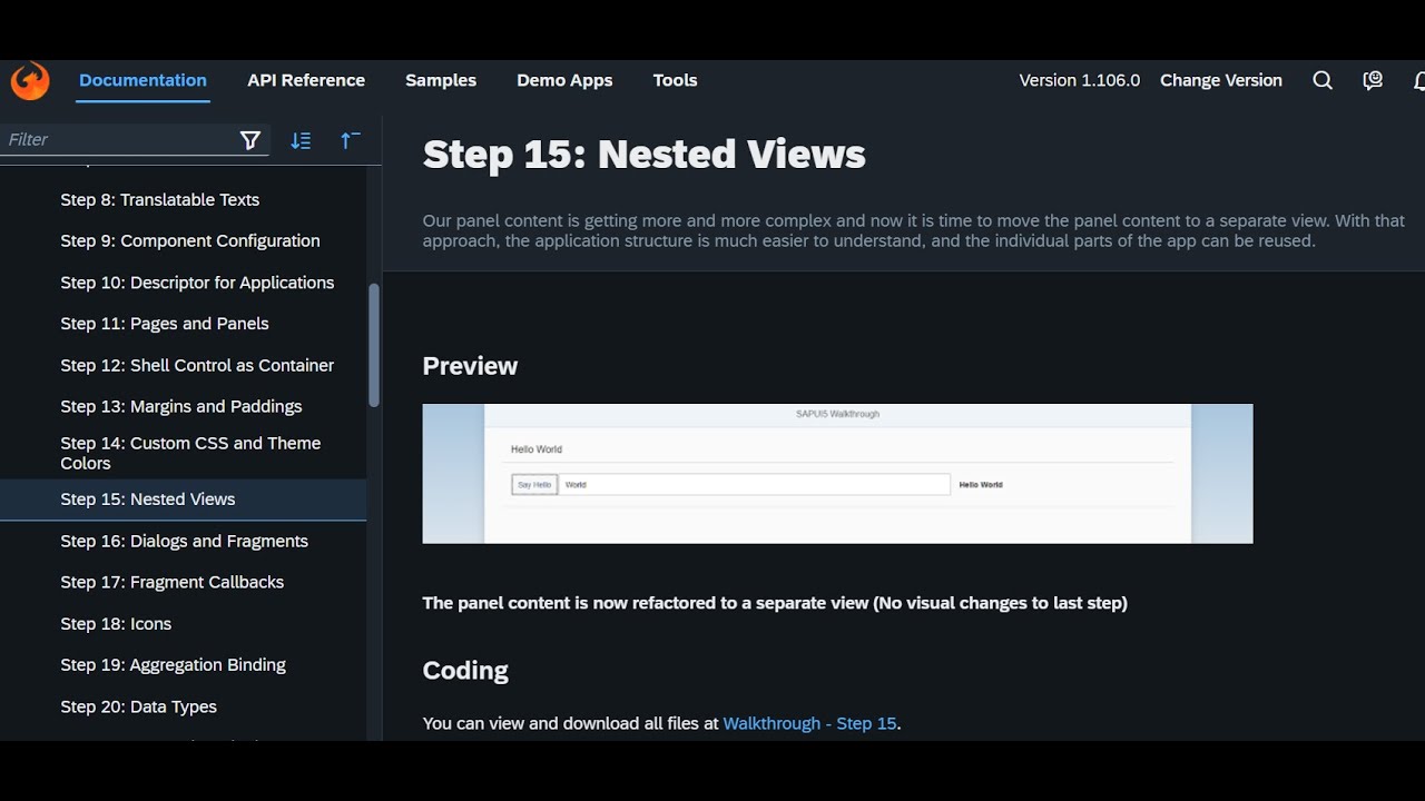 Sapui5 Walkthrough Step 15 Nested Views Sap Sapui5 Ui5 Youtube 2292