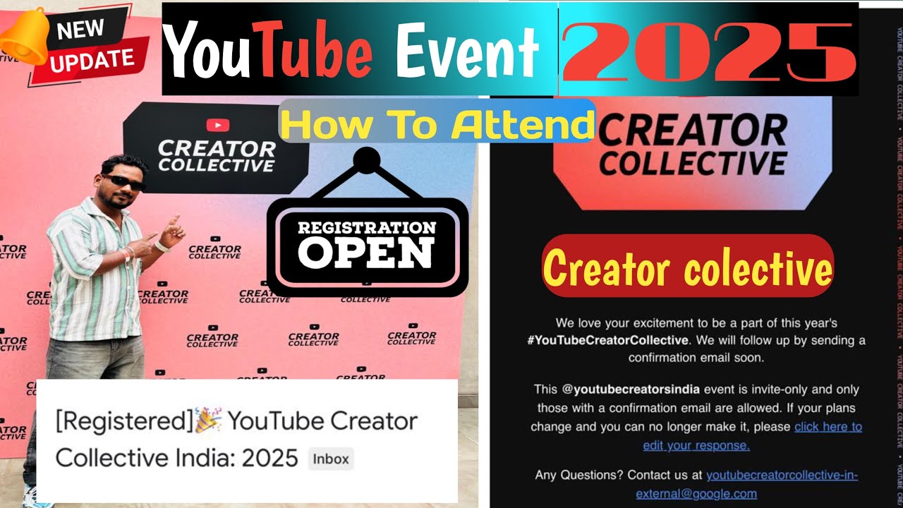 YouTube creator collective event 2025 - Registration Link | How to ...