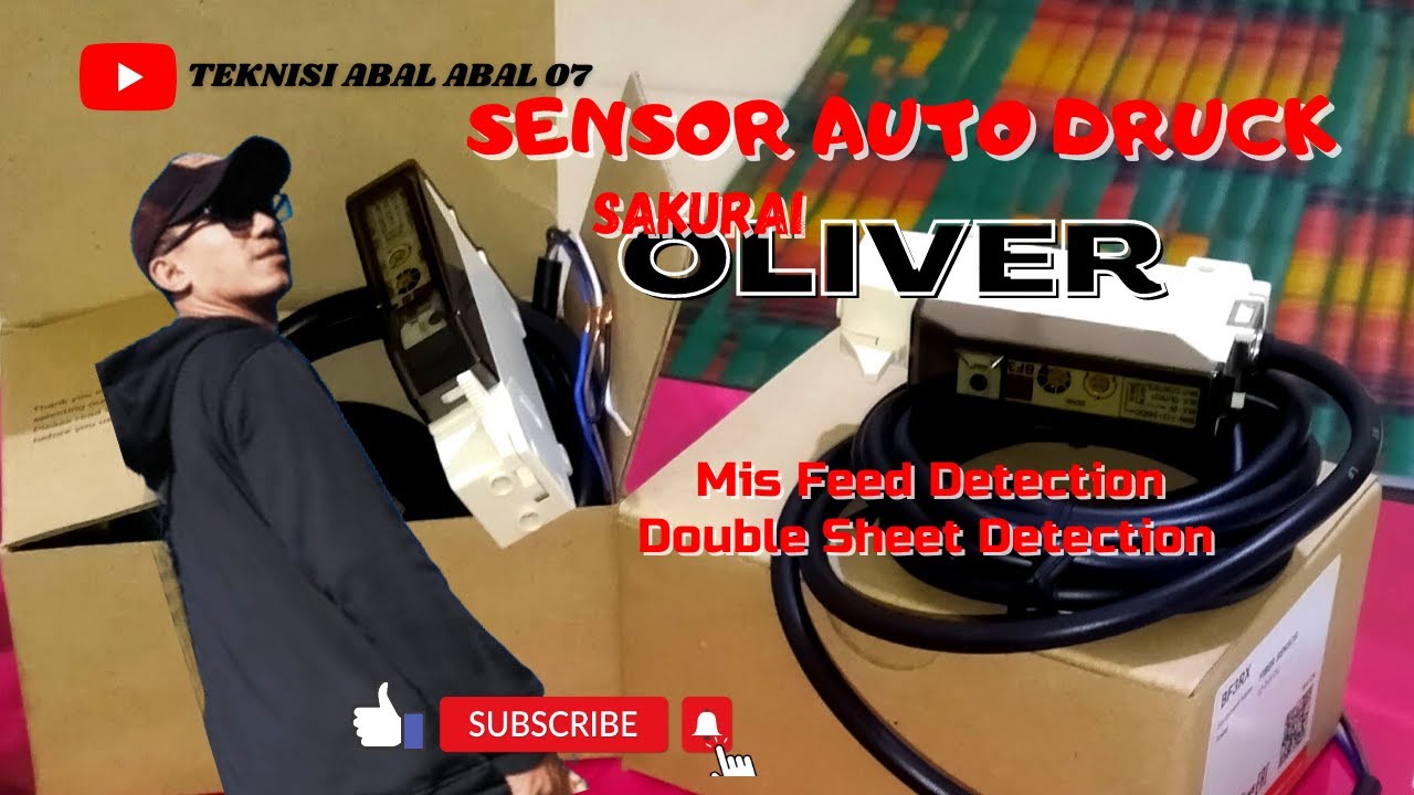 SENSOR AUTO DRUCK MESIN CETAK OLIVER 258 double sheet dan mis feed ...