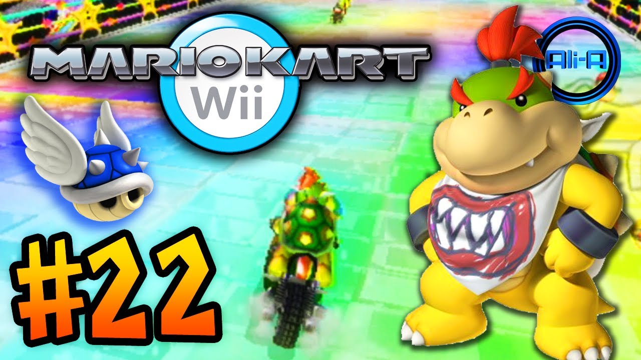 "HATE BLUE SHELLS!" - Ali-A Plays - Mario Kart Wii #22! - YouTube