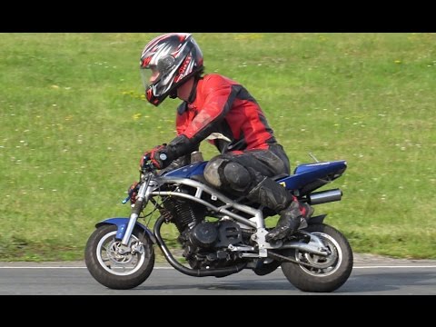Midi Moto Big Engine pit bike - YouTube