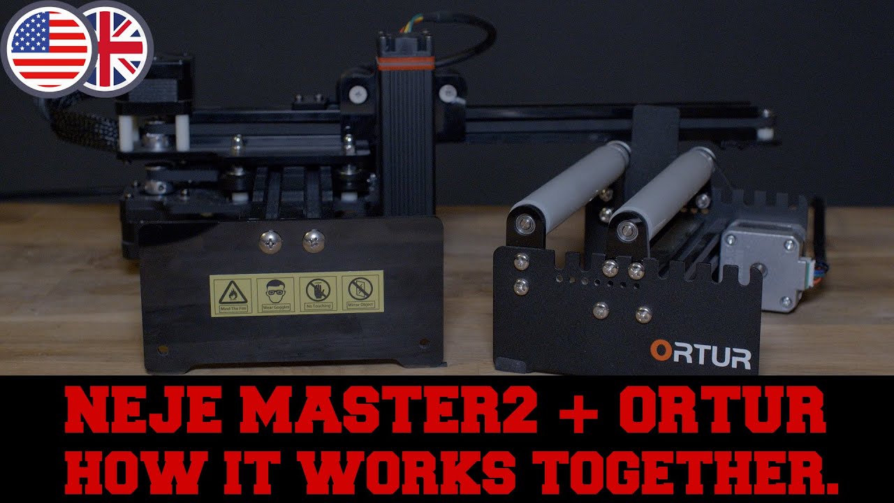 Ortur Auto Rotary Roller and Neje Master 2 - How it works together ...