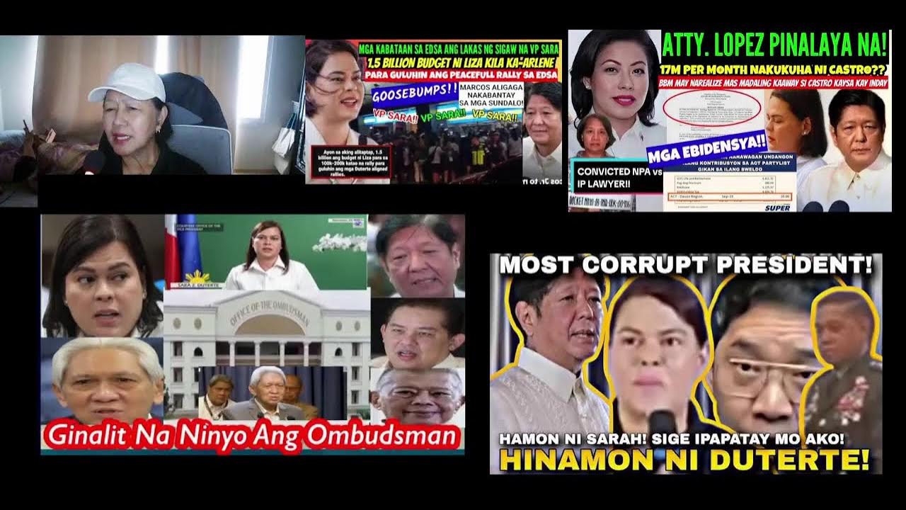 1/587 OMBUDSMAN NA ANG MAGIBISTIGA-VP SARA NAGPAPASALAMAT!!KINUYOG NG TAONG BAYAN PINAALIS ...