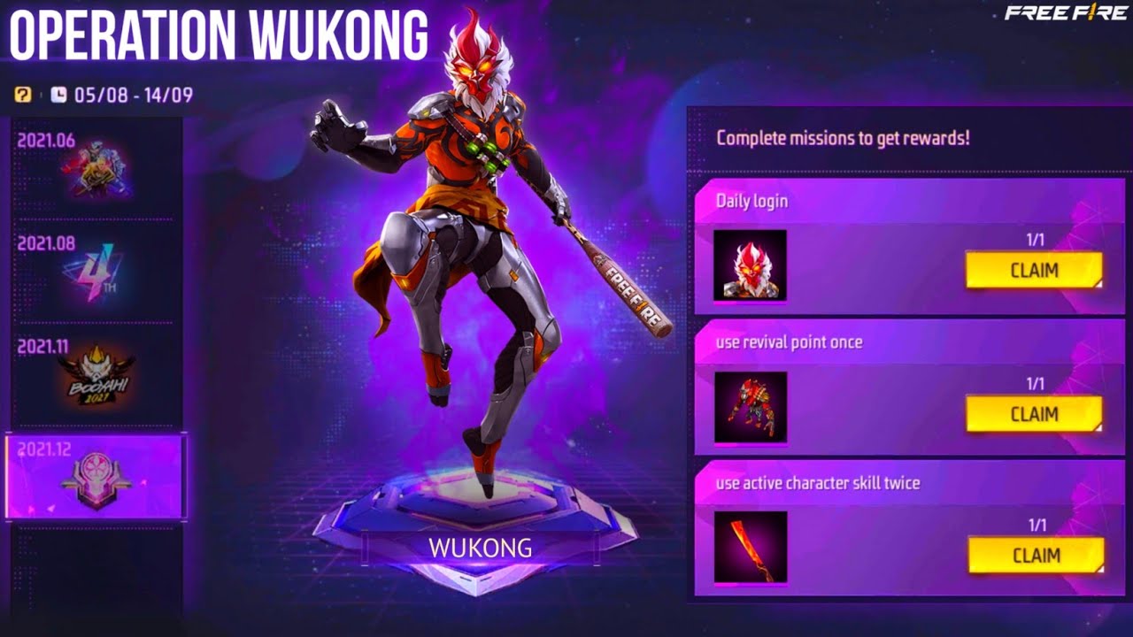 FF x OPERATION WUKONG REWARDS🔥(MIỄN PHÍ )⚡- I Got Exclusive Electric ...