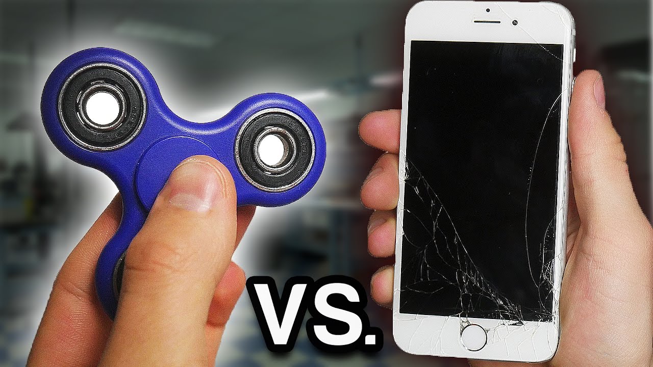 1000km/h FIDGET SPINNER vs. iPhone 7 (Svenska) - YouTube