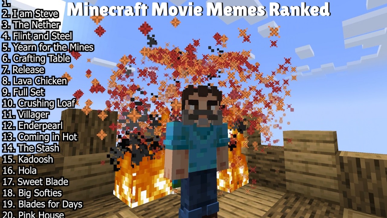 All MINECRAFT Movie Memes Ranked! #minecraft #funny #memes - YouTube