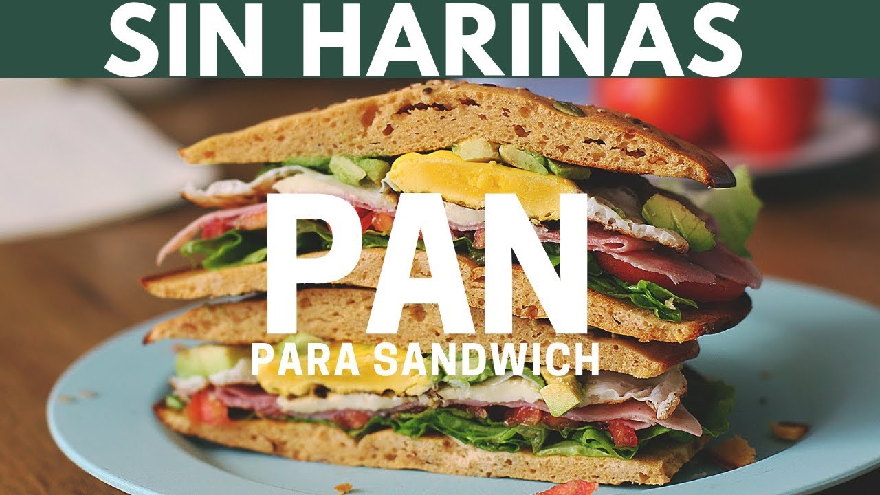 Pan casero de mantequilla de maní - SIN HARINAS (para sandwich) - YouTube