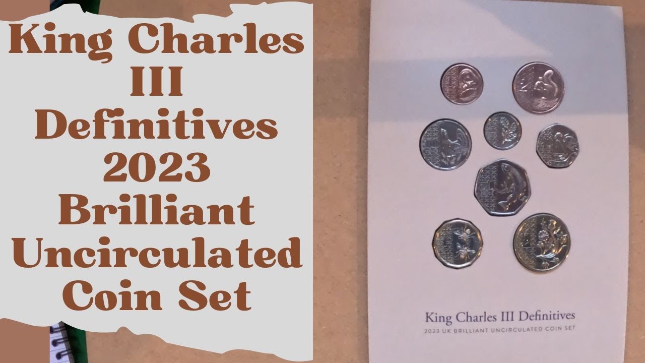 King Charles III Definitives 2023 Brilliant Uncirculated Coin Set - YouTube