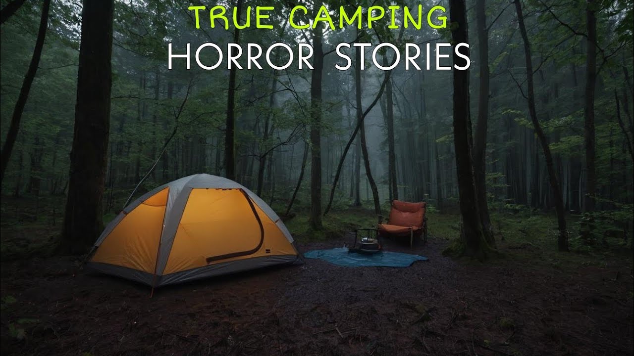 7 Scary Camping HORROR Stories | With Rain Sounds - YouTube